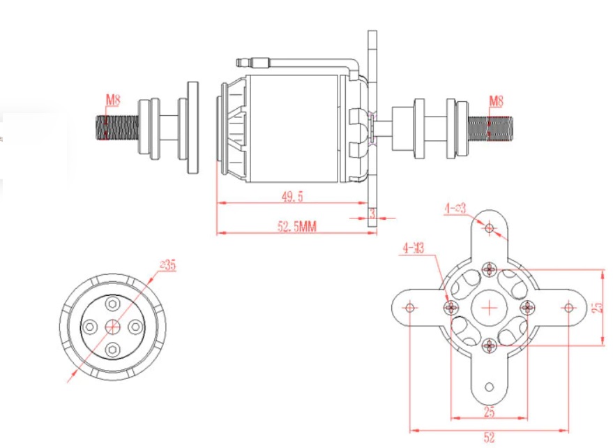 Emax - GT2820/06 motor 985Kv Brushless motor